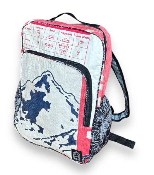 Square Upcycled Backpack, Eco-Friendly, Sustainable | Give Back Goods