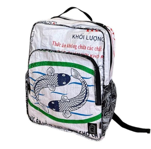 Square Upcycled Backpack, Eco-Friendly, Sustainable | Give Back Goods