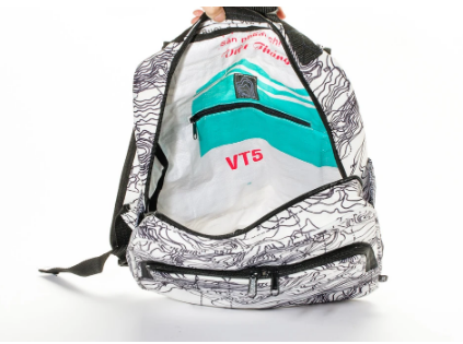 Square Upcycled Backpack, Eco-Friendly, Sustainable | Give Back Goods