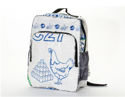 Square Upcycled Backpack, Eco-Friendly, Sustainable | Give Back Goods